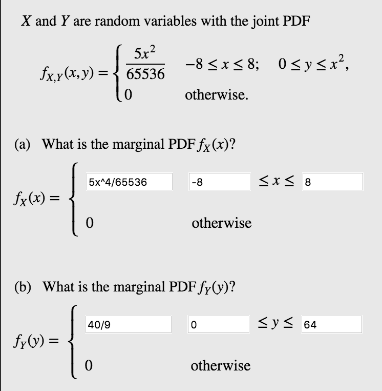 Solved X and Y are random variables with the joint PDF 0 | Chegg.com