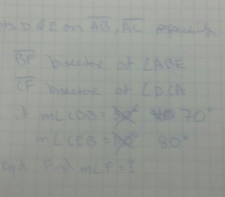 Solved BF bisector of | Chegg.com