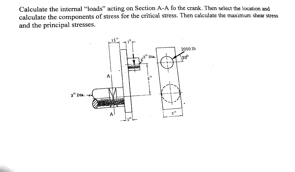 Solved Calculate the internal "loads" acting on Section A-A | Chegg.com
