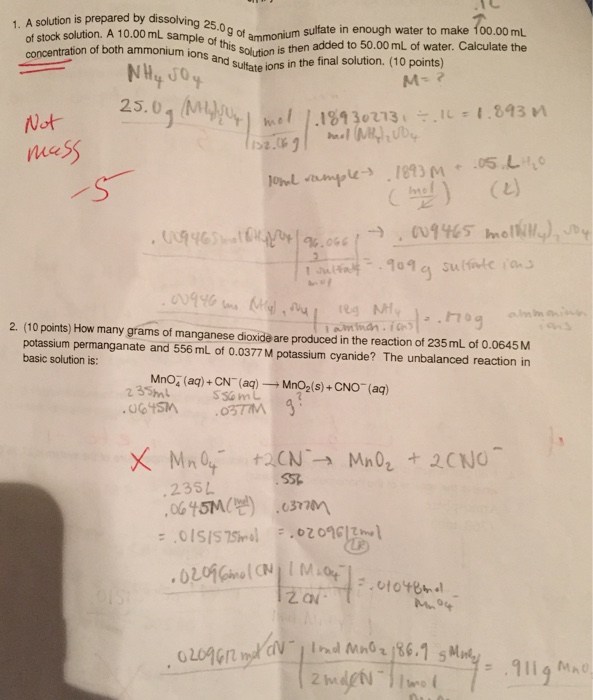 Solved The solution is prepared by dissolving 25.0 g of | Chegg.com