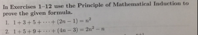 Solved In Exercises 1-12 use the Principle of Mathematical | Chegg.com