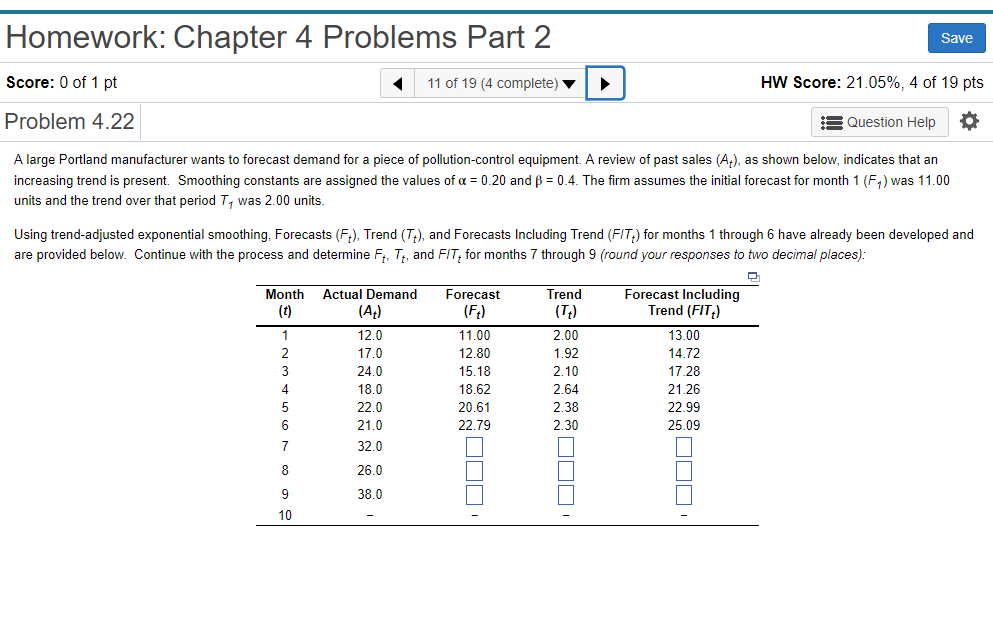 Solved Homework Chapter 4 Problems Part 2 Score 0 Of 1 Pt