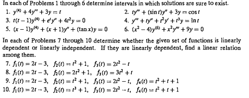 Solved In each of Problems 1 through 6 determine intervals | Chegg.com