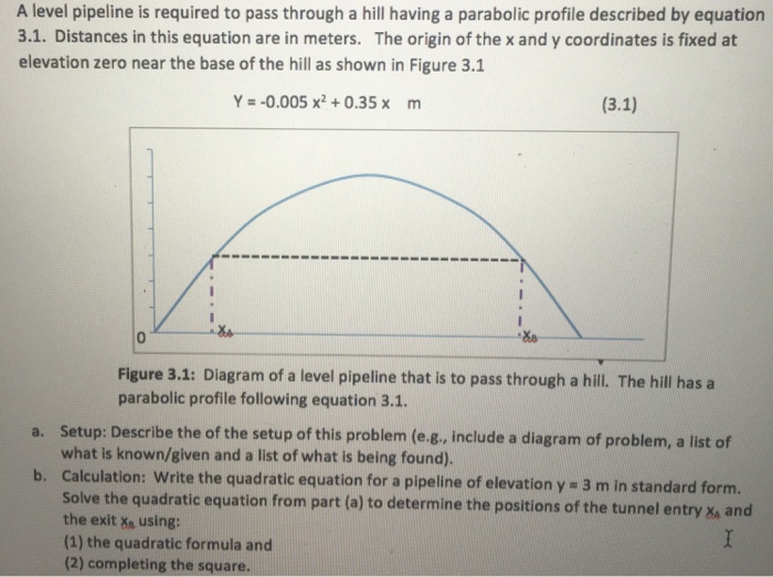 Solved A level pipeline is required to pass through a hill | Chegg.com