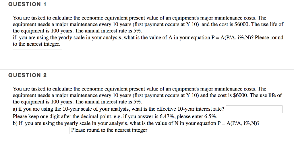 Solved QUESTION 1 You are tasked to calculate the economic | Chegg.com