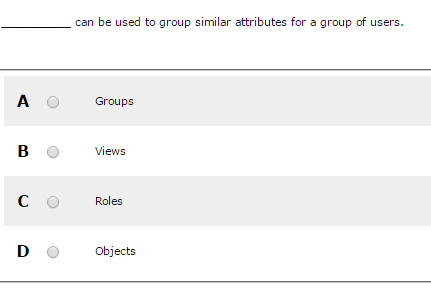 Solved ________ can be used to group similar attribute for a | Chegg.com