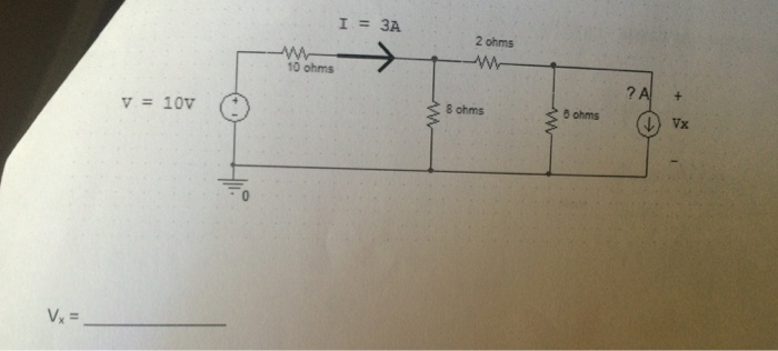 Solved Determine Vx | Chegg.com
