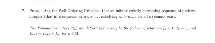 Solved Prove, using the Well-Ordering Principle, that an | Chegg.com