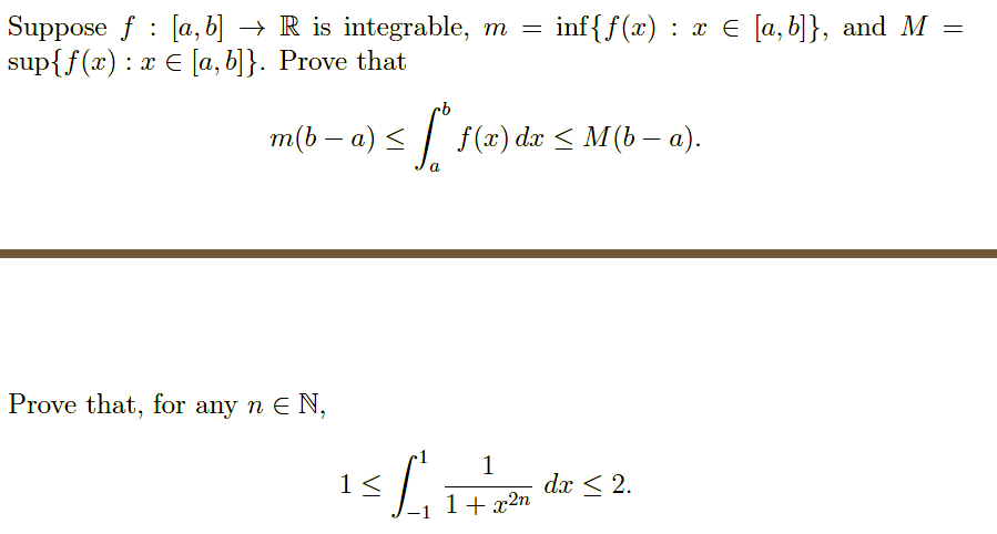 Solved Suppose f: [a,b] rightarrow R is integrable | Chegg.com