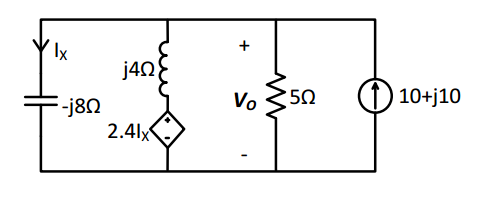 Solved Use nodal analysis to find the phasor voltage V | Chegg.com
