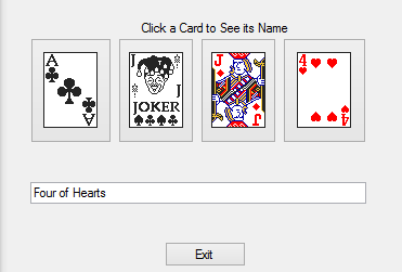 Solved Create an application with five PictureBox controls. | Chegg.com