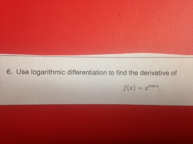Solved Use logarithmic differentiation to find the | Chegg.com