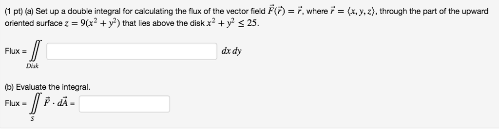 Solved (1 pt) (a) Set up a double integral for calculating | Chegg.com