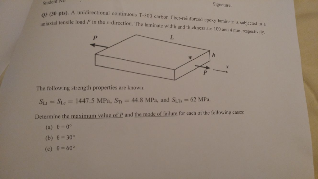 Solved Student N Signature: A unidirectional continuous | Chegg.com