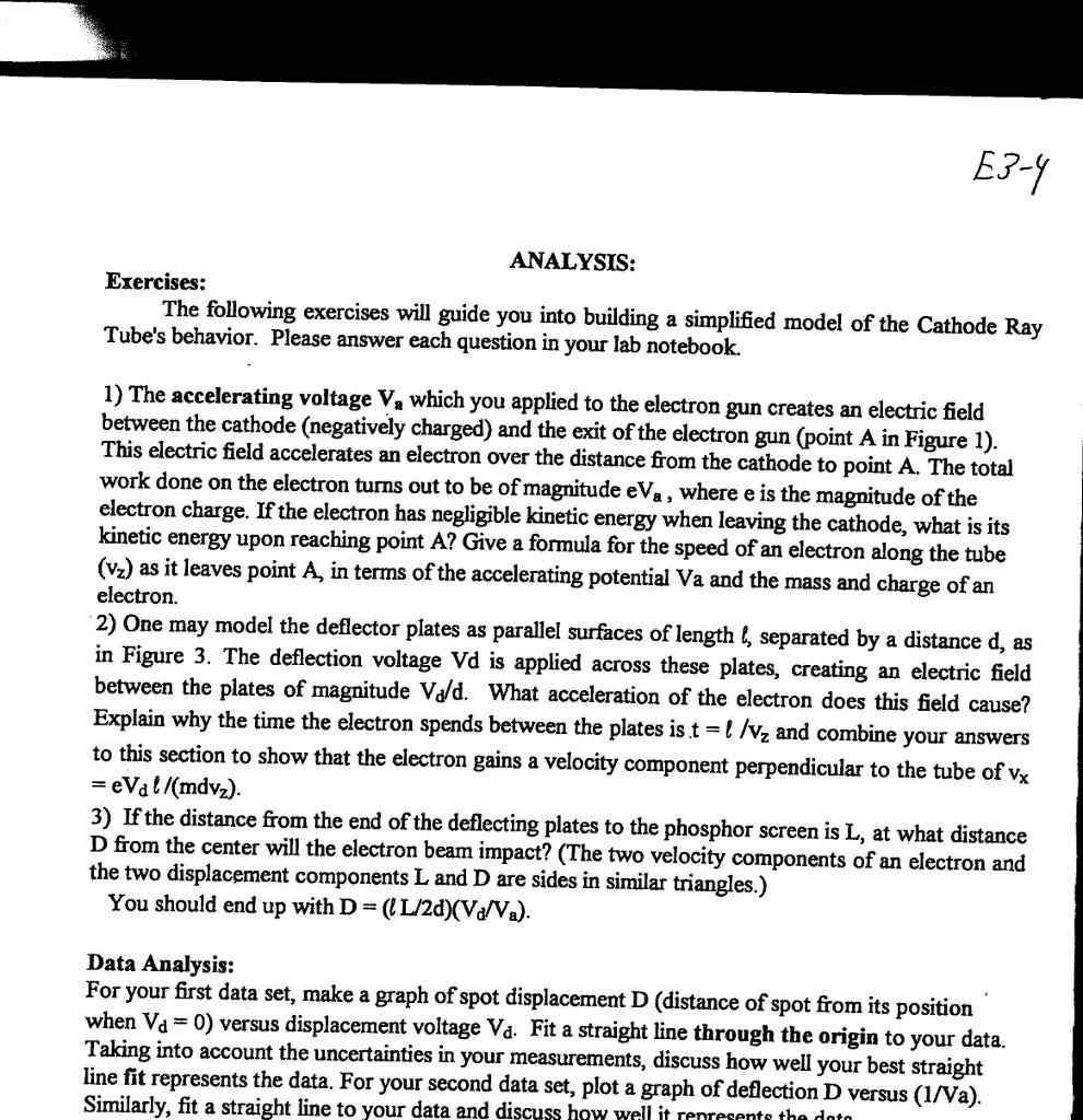 Solved E3- ANALYSIS: Exercises The following exercises will | Chegg.com
