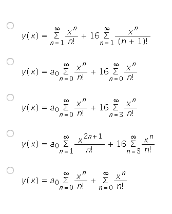 Solved Find a series solution to the given differential | Chegg.com
