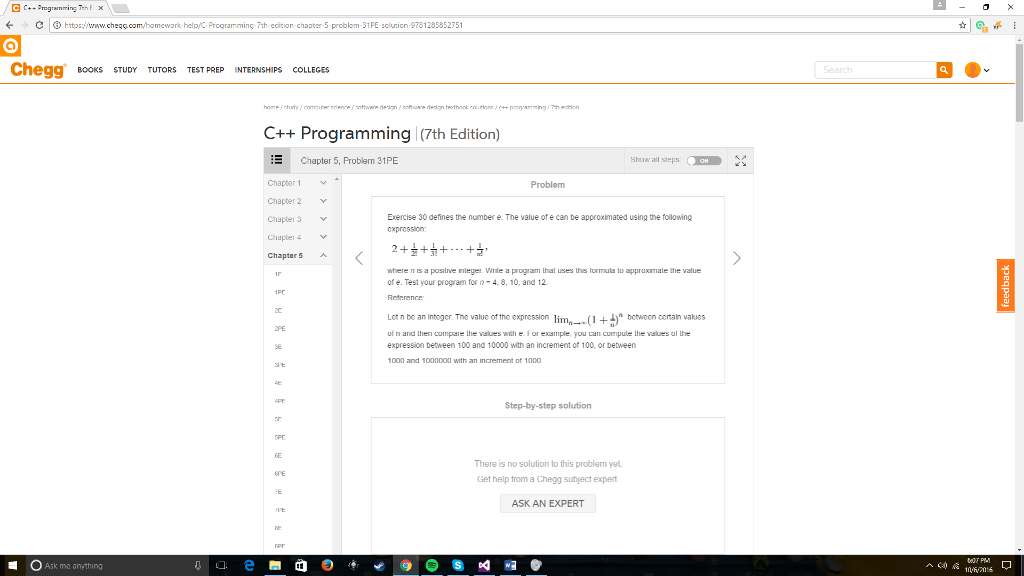 Solved ← > C 3 htosi ww cheqq.com homework | Chegg.com