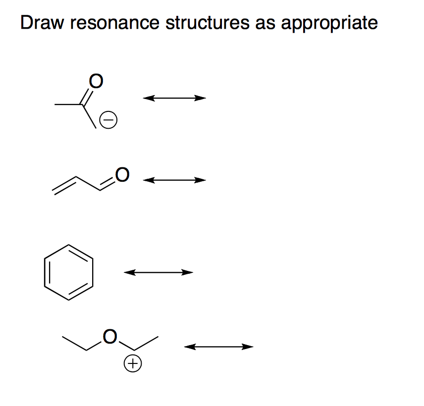 Solved Draw resonance structures as appropriate | Chegg.com