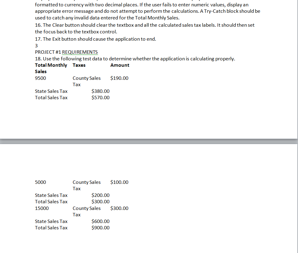 Solved C# Language PROJECT #1 REQUIREMENTS A retail company | Chegg.com