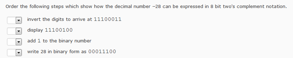 Solved Order the following steps which show how the decimal | Chegg.com