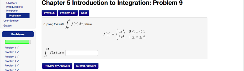 Solved Evaluate integral _0^2 f(x)dx, where f(x) = {3x^8, 0 | Chegg.com