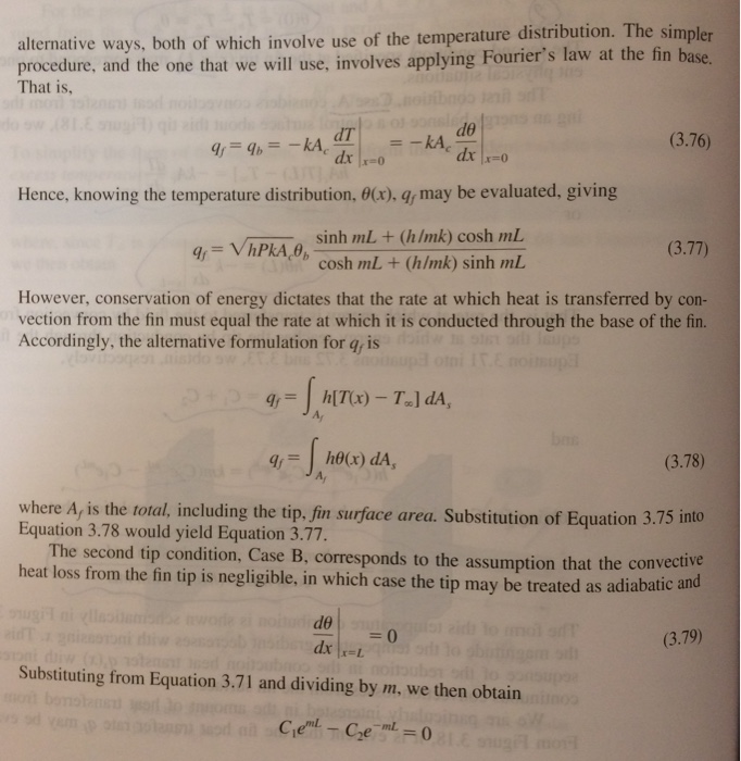 Solved Prove the fin heat transfer rate qf equation | Chegg.com