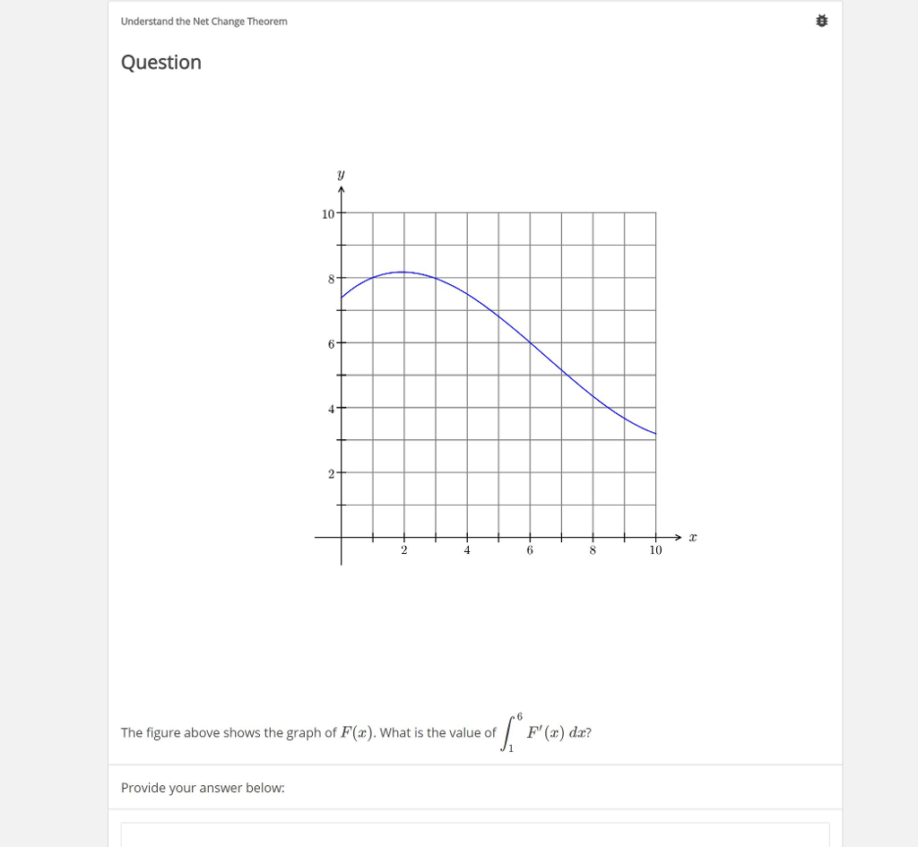 Solved Understand the Net Change Theorem Question 10 10 6 | Chegg.com