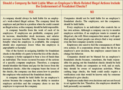 Solved Question: Should a Company Be Held Liable When an | Chegg.com