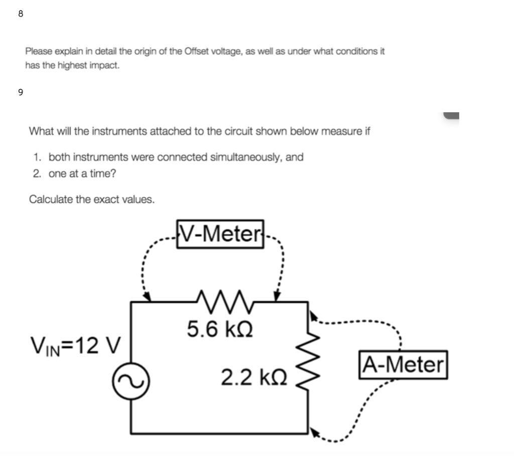 Solved Please explain in detail the origin of the Offset | Chegg.com