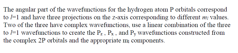Solved The Angular Part Of The Wavefunctions For The 