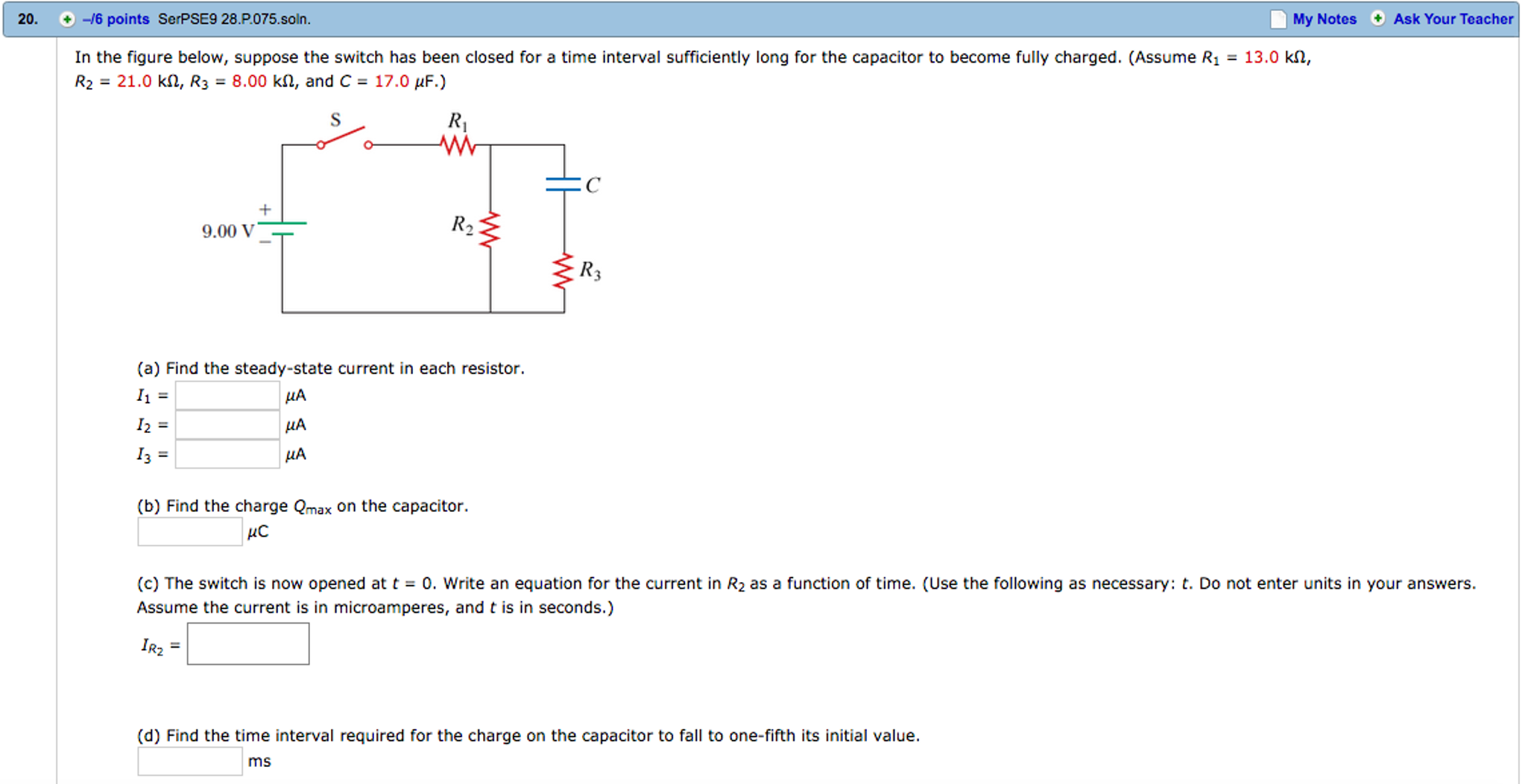Solved Find the steady-state current in each resistor. I_1 | Chegg.com