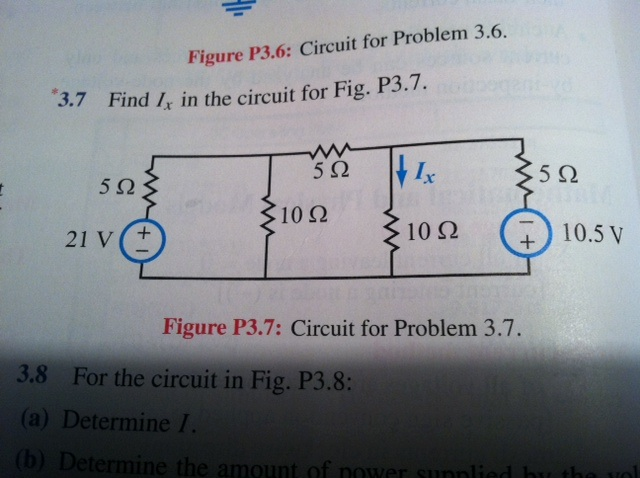 Solved Find Ix In The Circuit For Fig P3 7 Figure P3 7