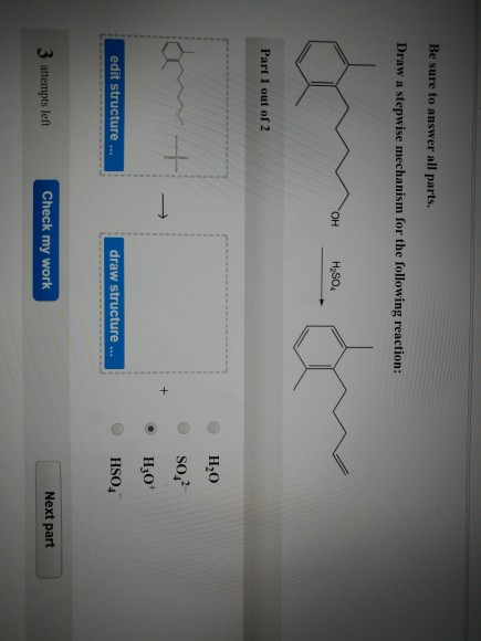 Solved Part 1 Predict the major product of the following | Chegg.com
