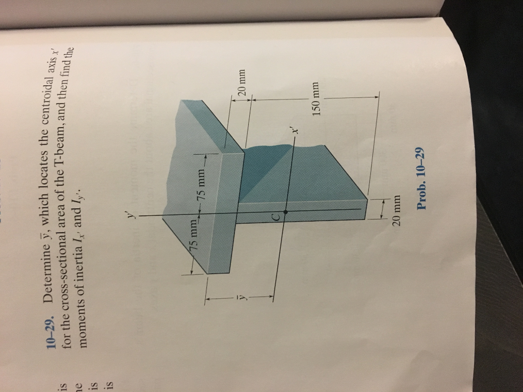 Solved Determine y^bar, which locates the centroidal axis x' | Chegg.com