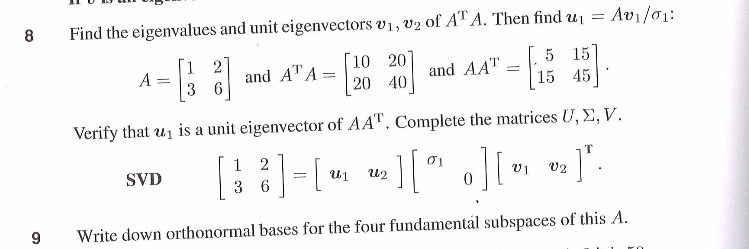 Solved Find the eigenvalues and unit eigenvectors v_1, v_2 | Chegg.com