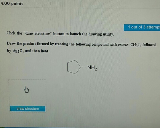 Solved draw the product formed by treating the following | Chegg.com