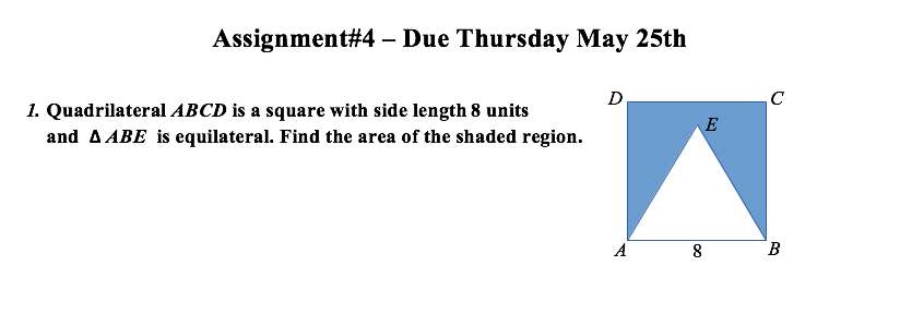 Solved Quadrilateral ABCD is a square with side length 8 | Chegg.com