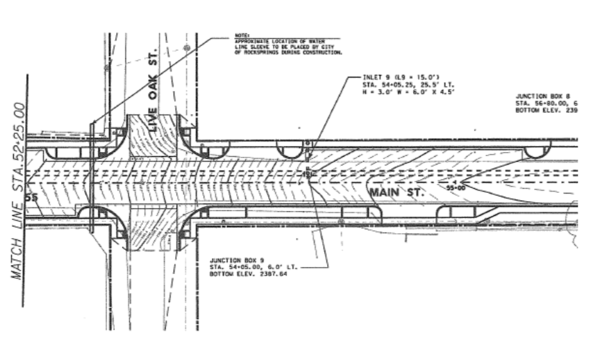Solved 1. Figure 1 is a portion of a plan and profile for a | Chegg.com