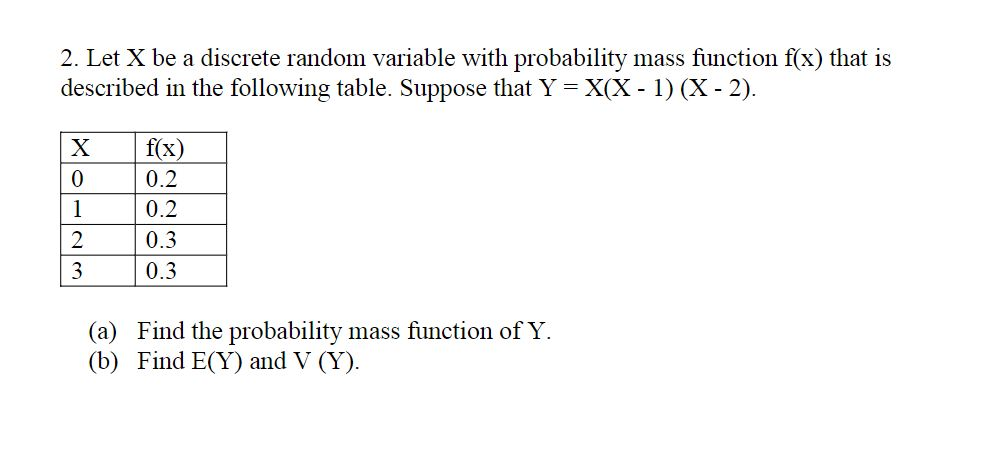 Solved Let X be a discrete random variable with probability | Chegg.com