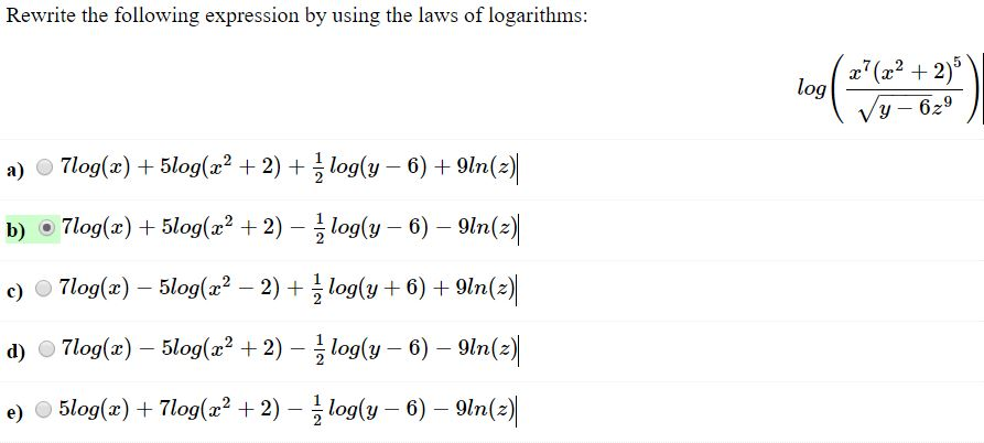 Solved Rewrite the following expression by using the laws of | Chegg.com