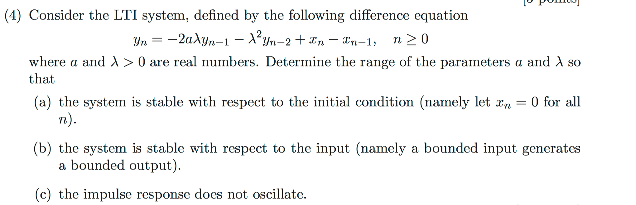 Solved Consider the LTI system, defined by the following | Chegg.com