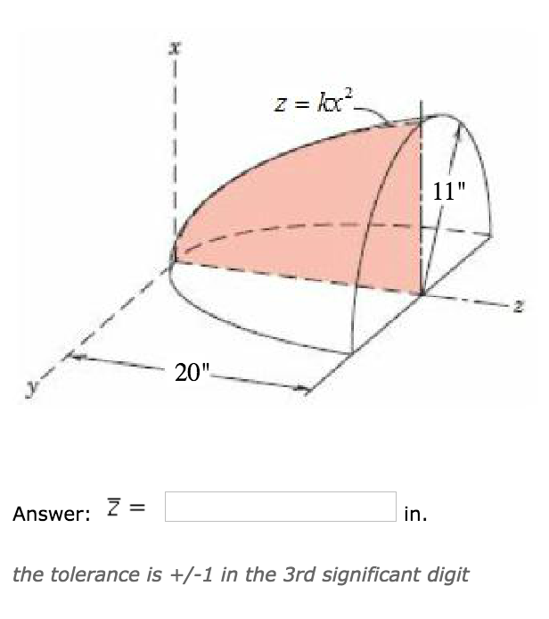 Solved Determine the z-coordinate of the centroid of the | Chegg.com