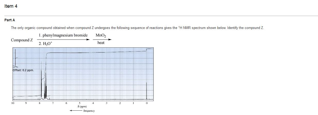 Solved The only organic compound obtained when compound Z | Chegg.com