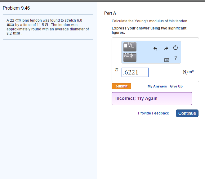 Solved Calculate the Young's modulus of this tendon. | Chegg.com