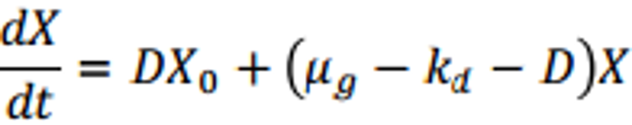 Solved Consider the following equaion: dx/dt = DX_0 + (mu_g | Chegg.com