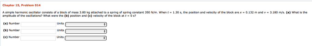 Solved Chapter 15, Problem 014 A simple harmonic oscillator | Chegg.com