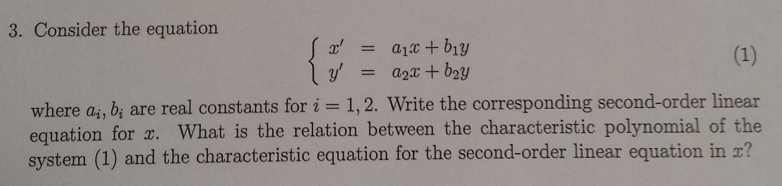 Solved Consider the equation where ai, bi are real | Chegg.com