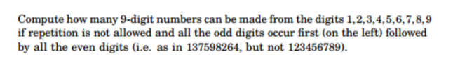 Solved Compute how many 9-digit numbers can be made from the | Chegg.com