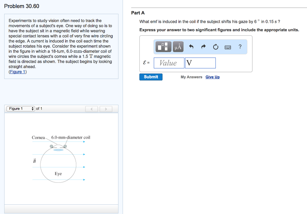 Solved Experiments to study vision often need to track the | Chegg.com