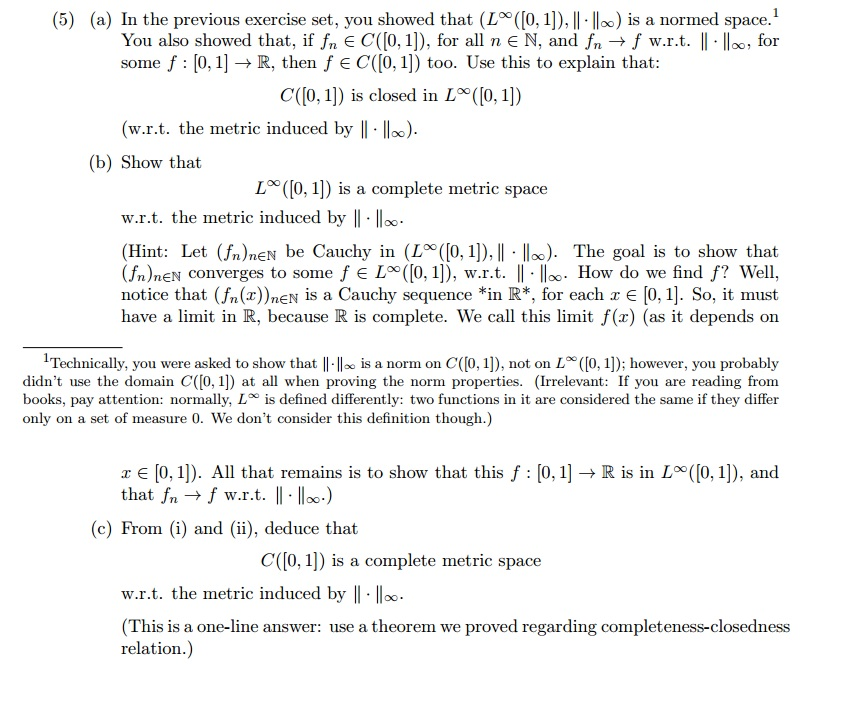 In the previous exercise set, you showed that | Chegg.com